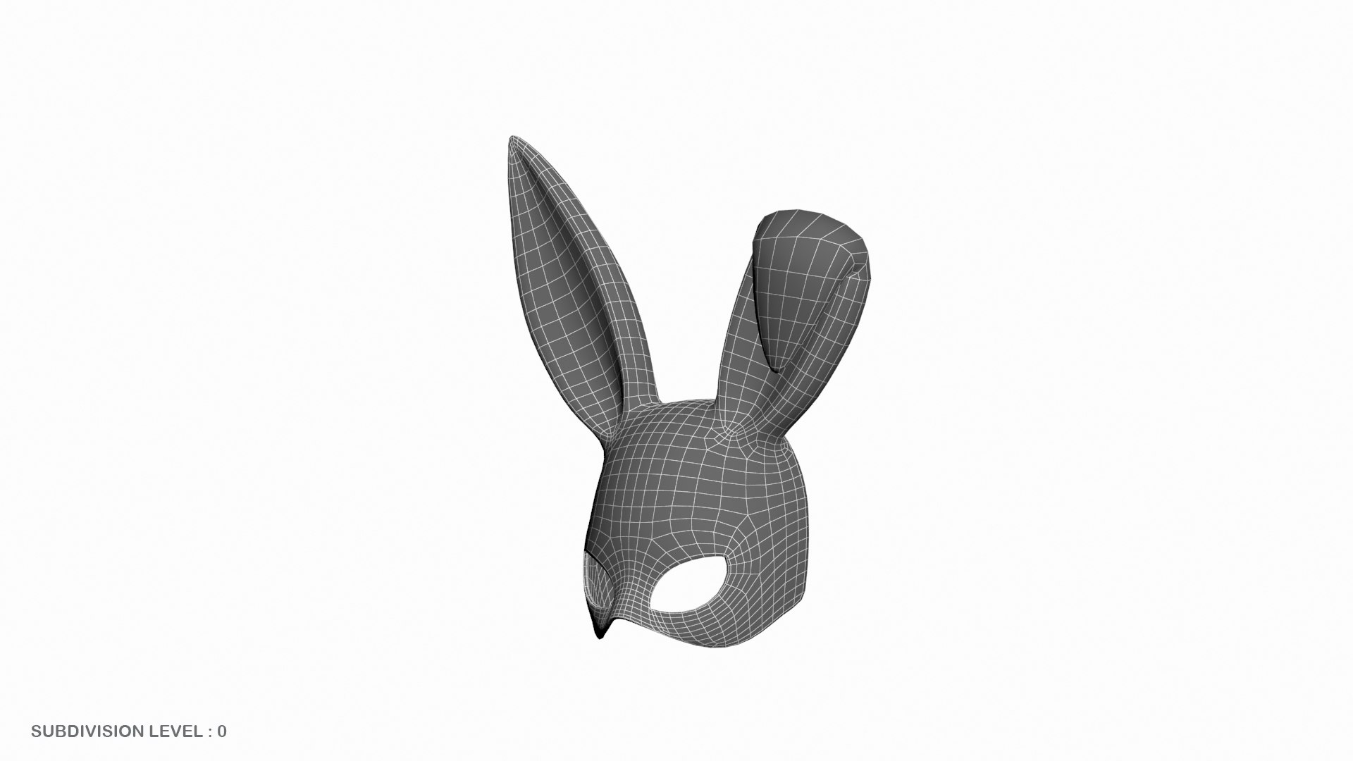 3D Rabbit Mask - TurboSquid 1492425