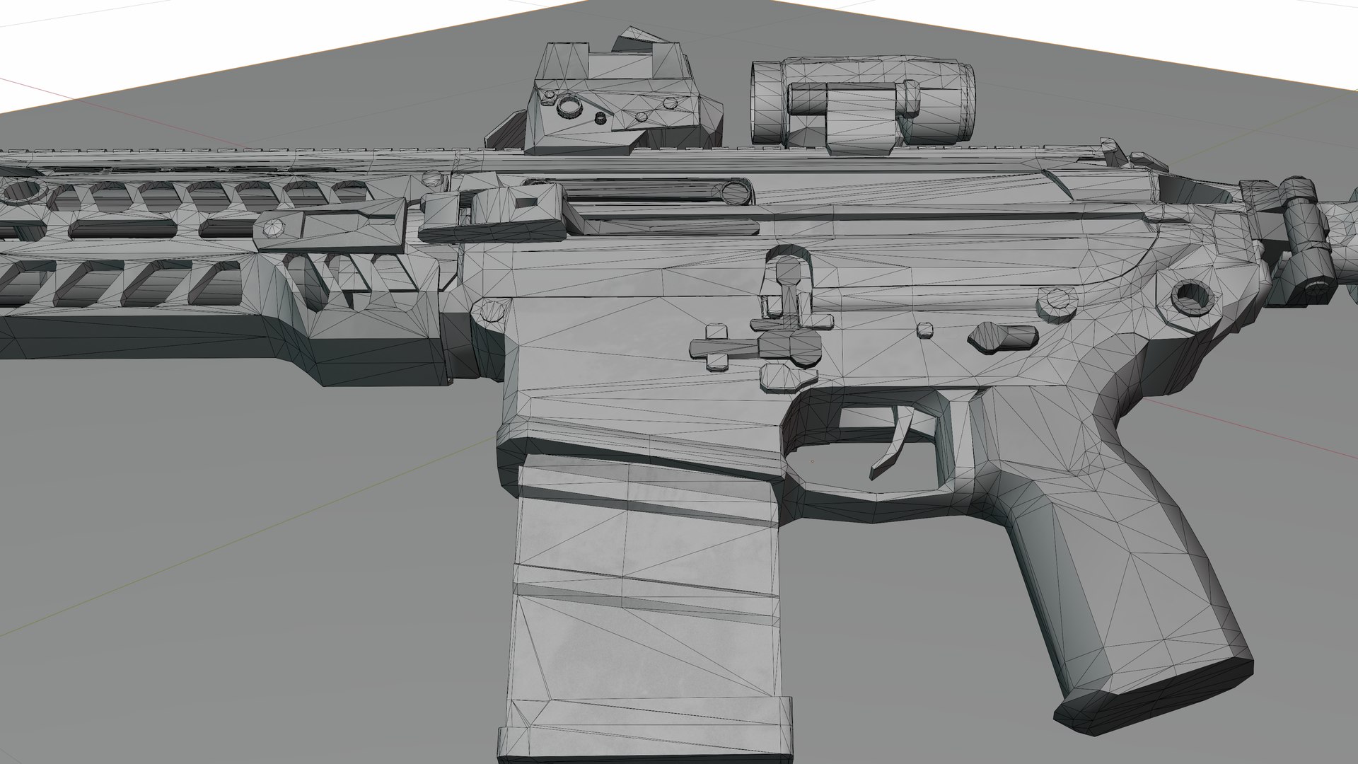 3D Model Low Poly Black SigSauer MCX Spear - TurboSquid 2257140