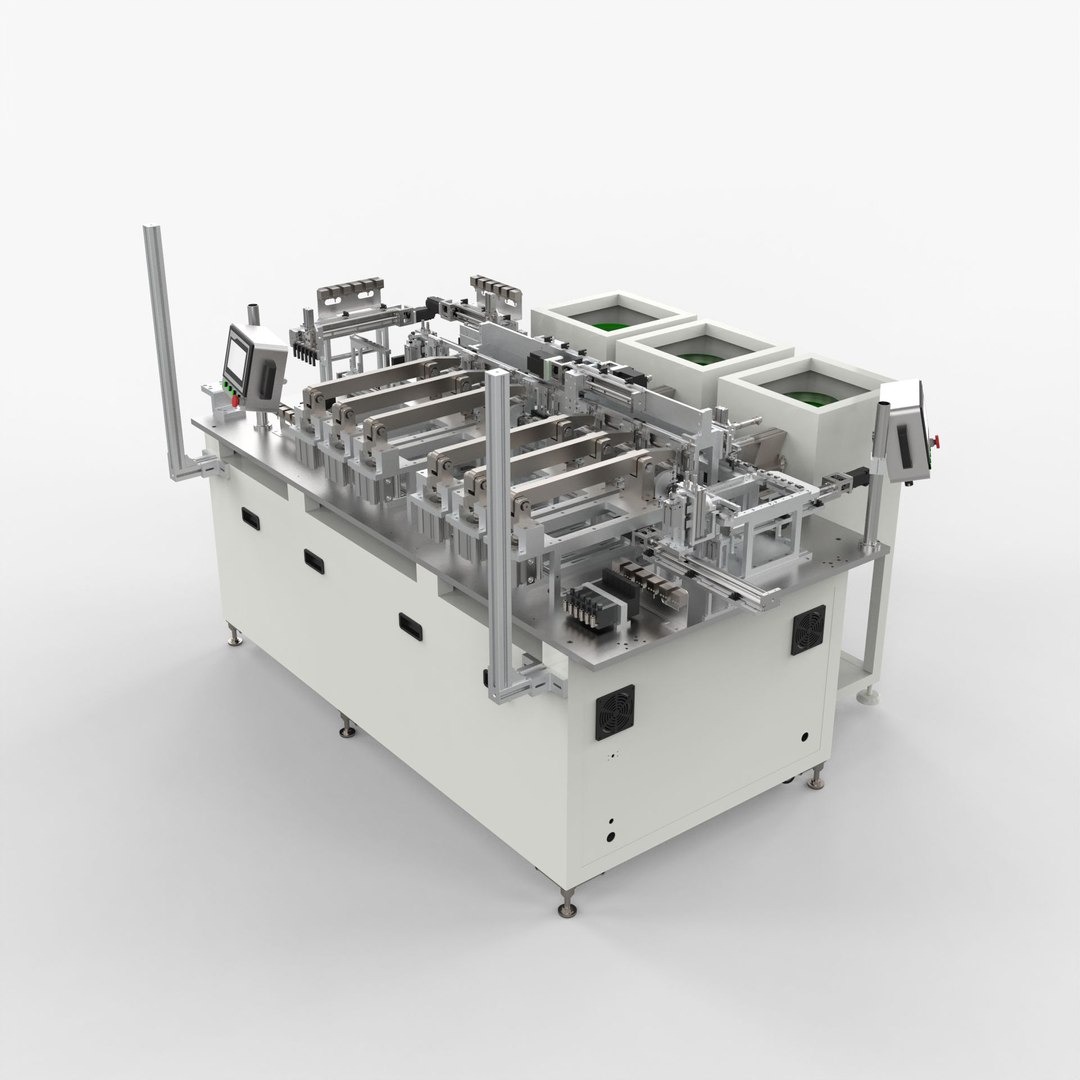 Automatic Electronic Connector NUT Assembly Riveting Machine 3D Model ...