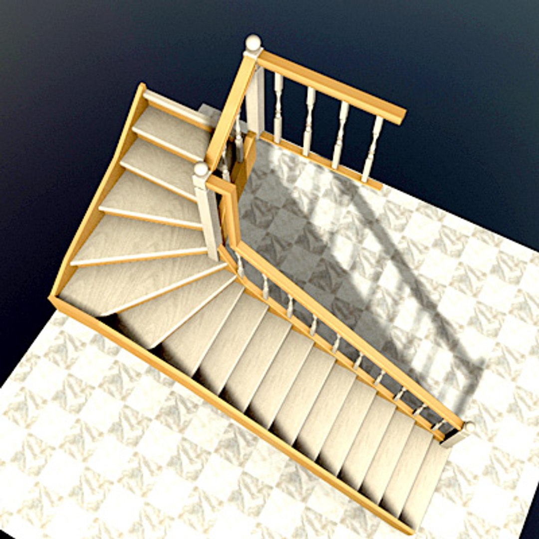3d Interior Stairs Escaleras