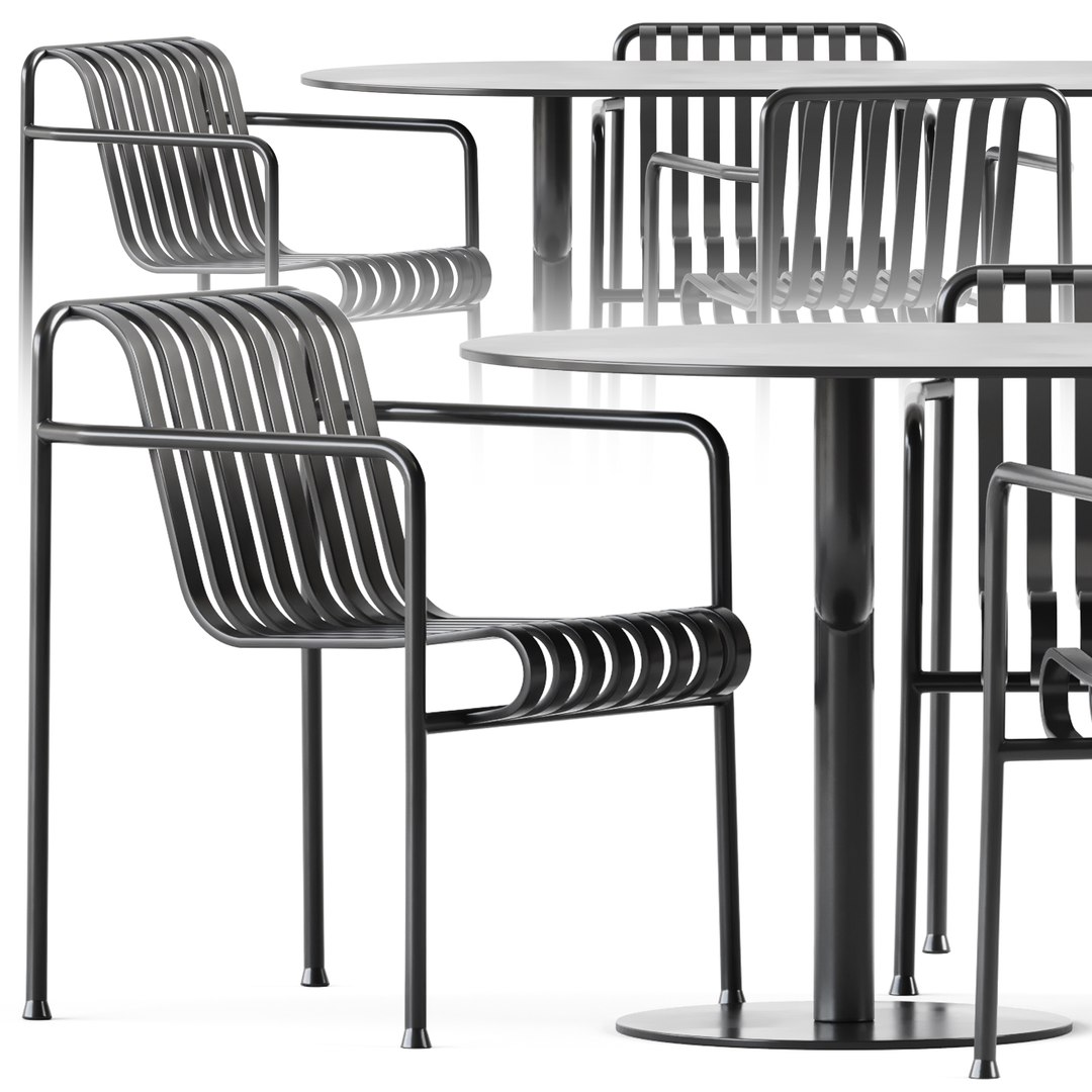 Piper Pedestal Pill Table By DesignByThem And Palissade Armchair By Hay ...