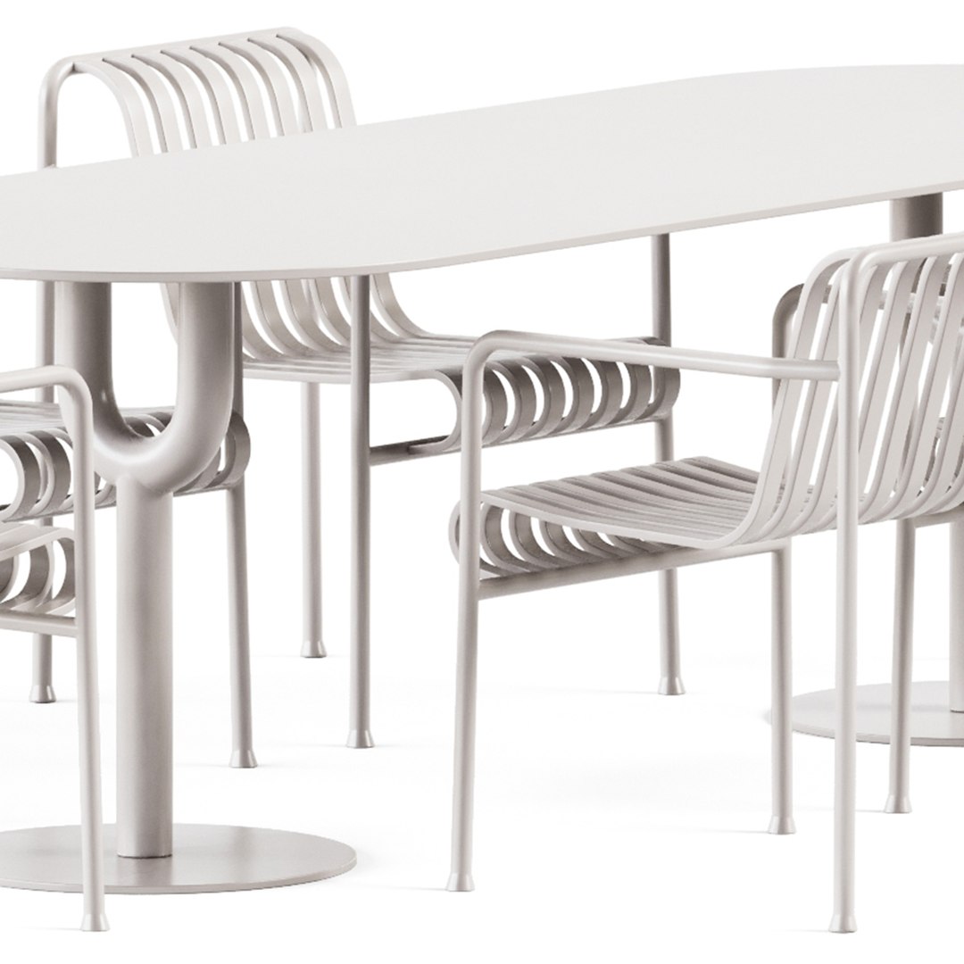 Piper Pedestal Pill Table By DesignByThem And Palissade Armchair By Hay ...