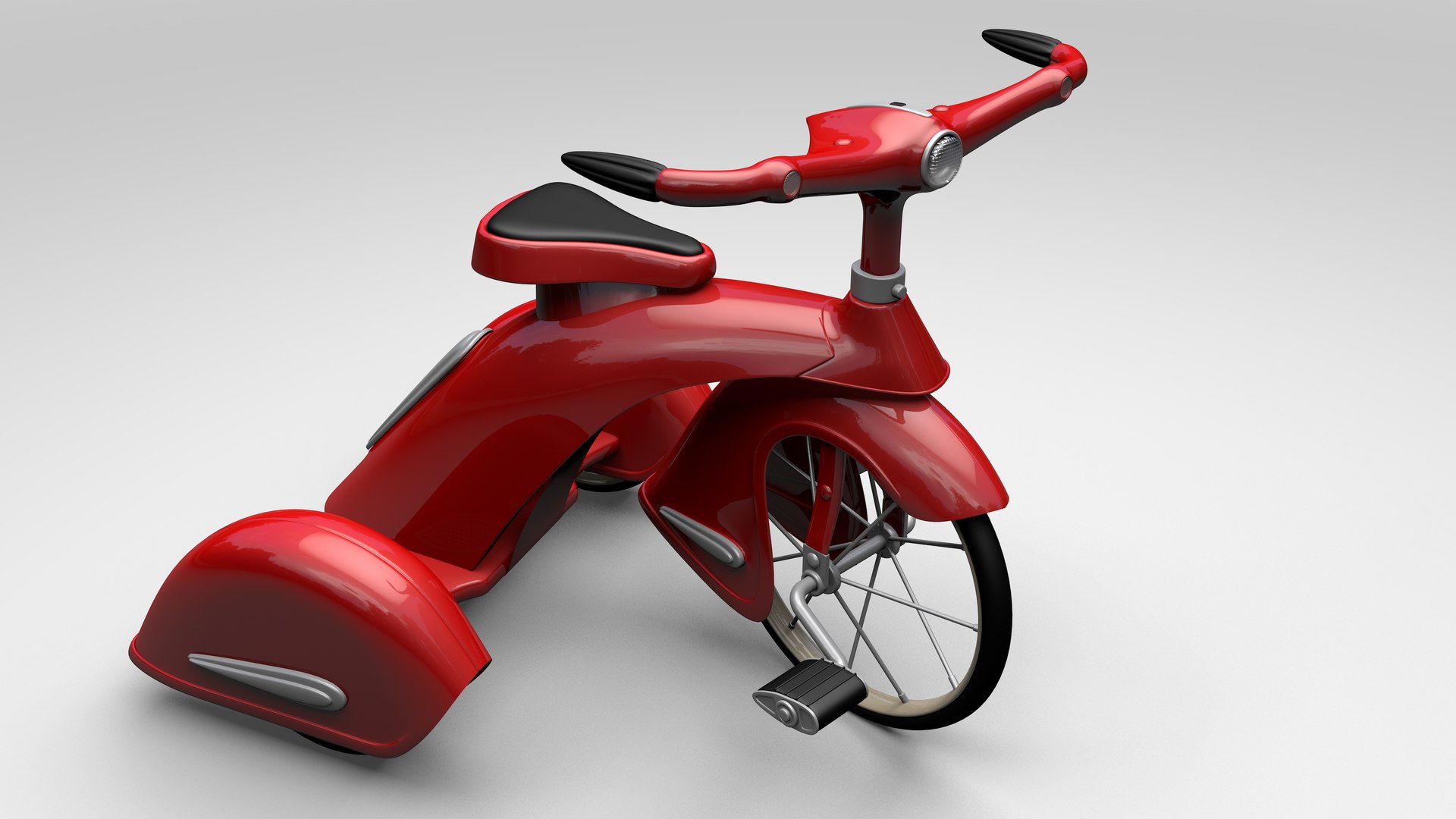 Sky King Streamline Toy Trike 1935 3D model - TurboSquid 2087690