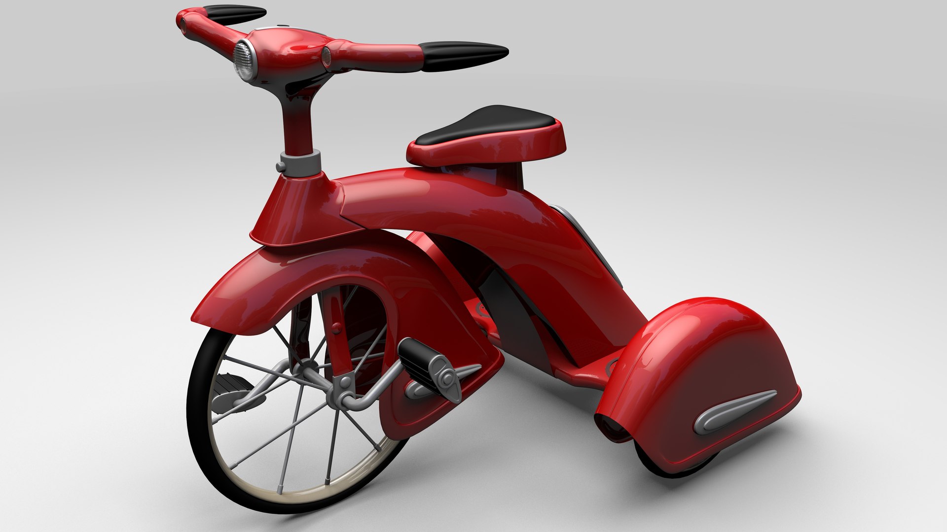 Sky King Streamline Toy Trike 1935 3D model - TurboSquid 2087690