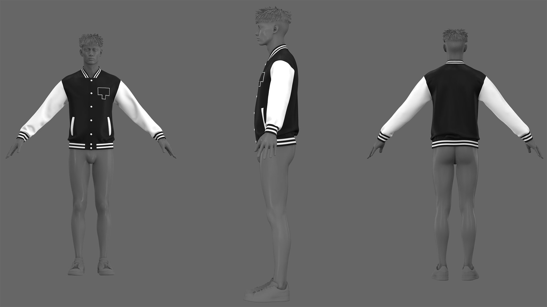 VARSITY JACKET Mv2 Zpac Obj Fbx Highpoly 3D - TurboSquid 2317371