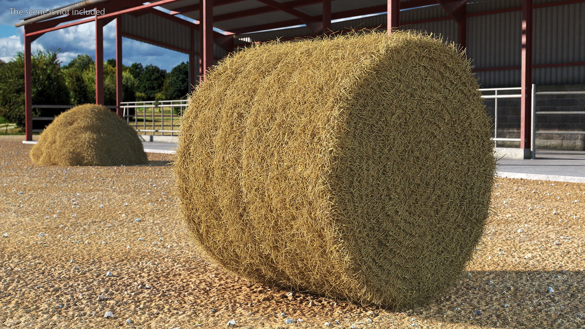 3D Bale Hay Roll - TurboSquid 2152178