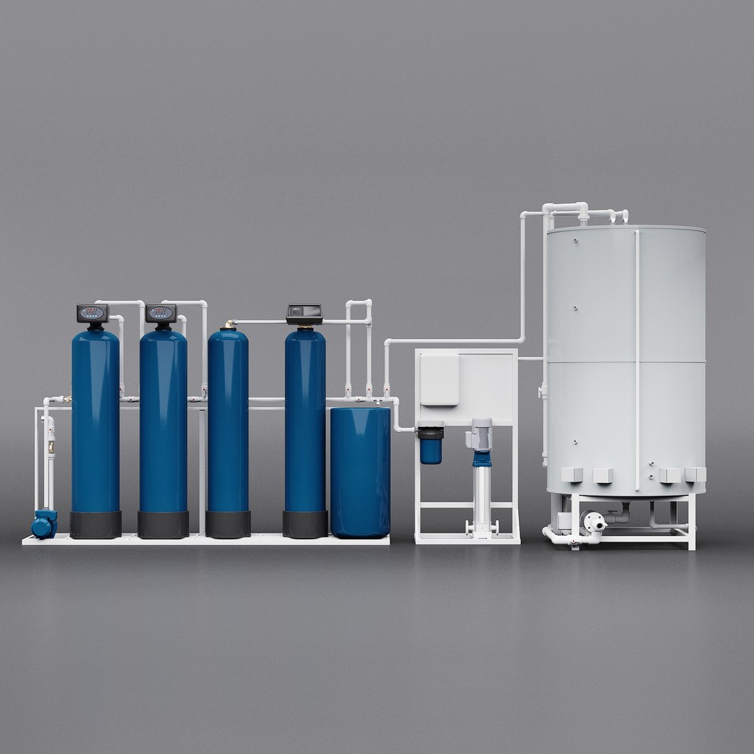 3D Water Treatment System For Pouring Ice - TurboSquid 1933109