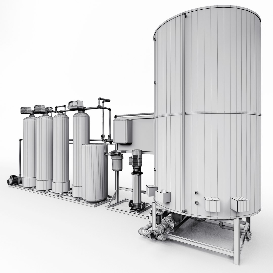 3D Water Treatment System For Pouring Ice - TurboSquid 1933109