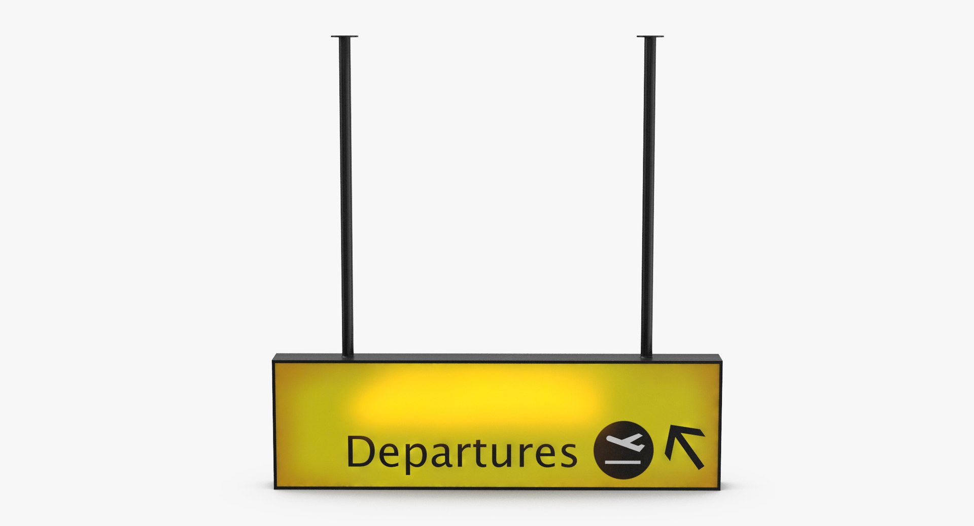 3D airport arrival departure signs - TurboSquid 1201722