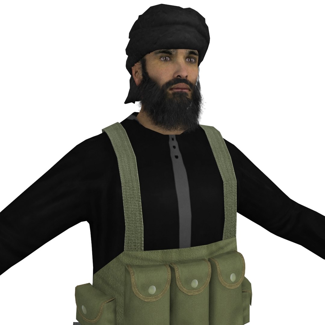 3d Model Mujahideen Rigged