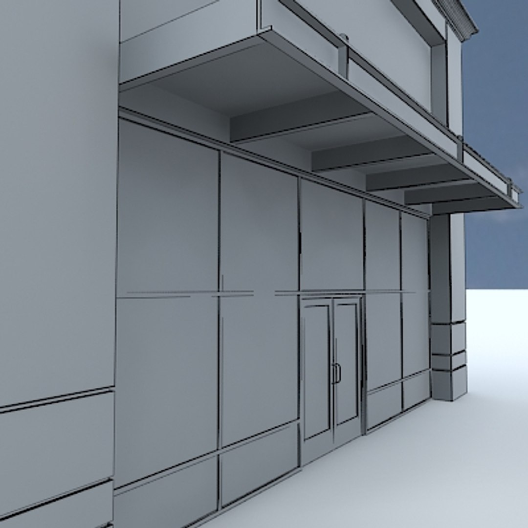 Building B1 1s 1-story 3d Model