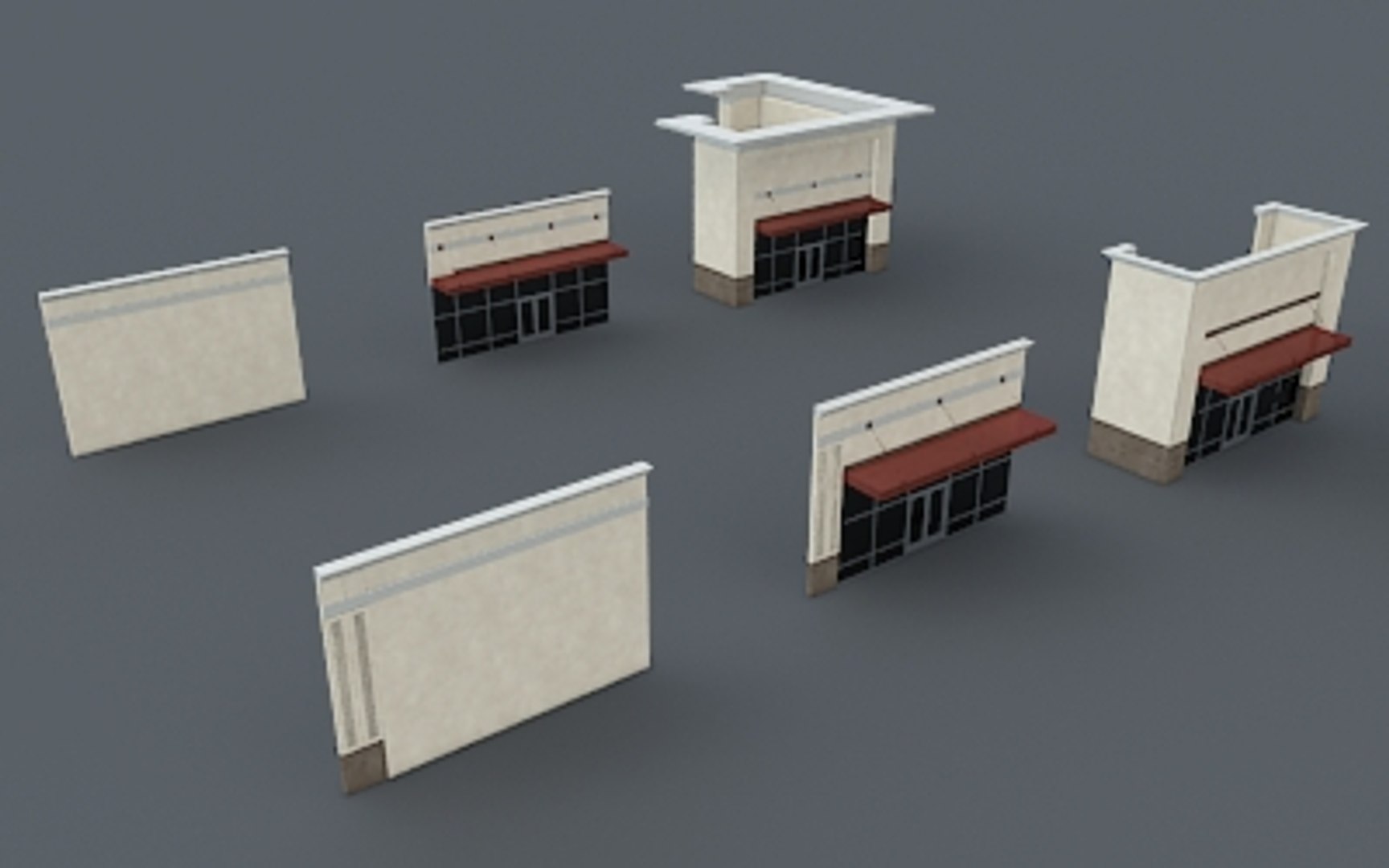 Building B1 1s 1-story 3d Model