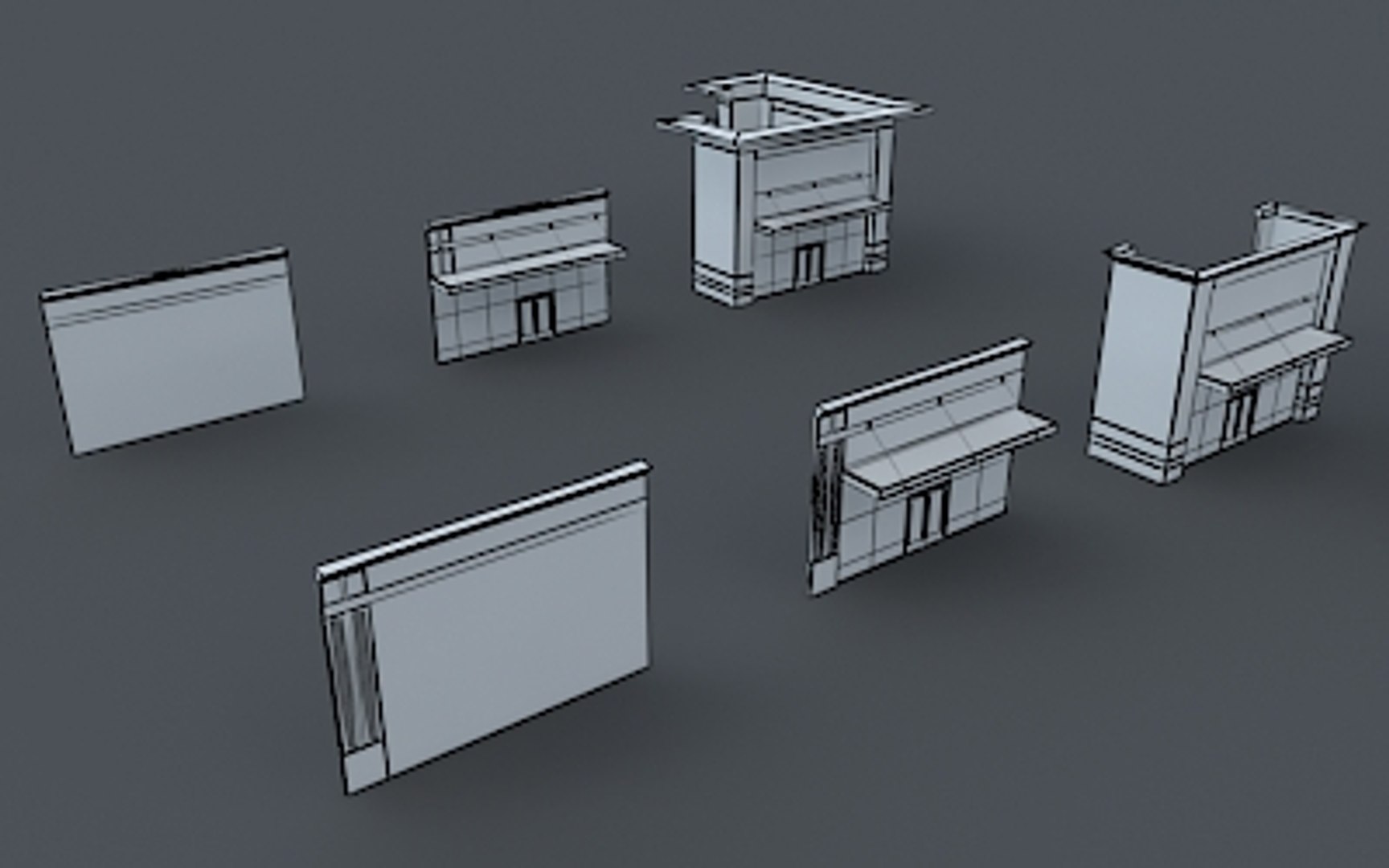 Building B1 1s 1-story 3d Model