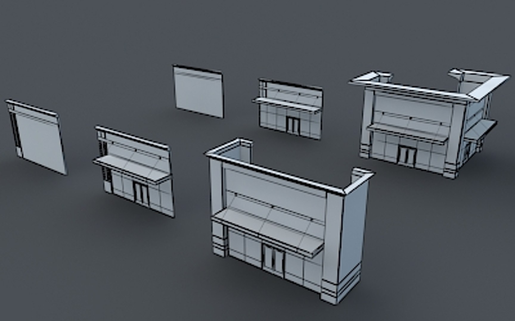 Building B1 1s 1-story 3d Model