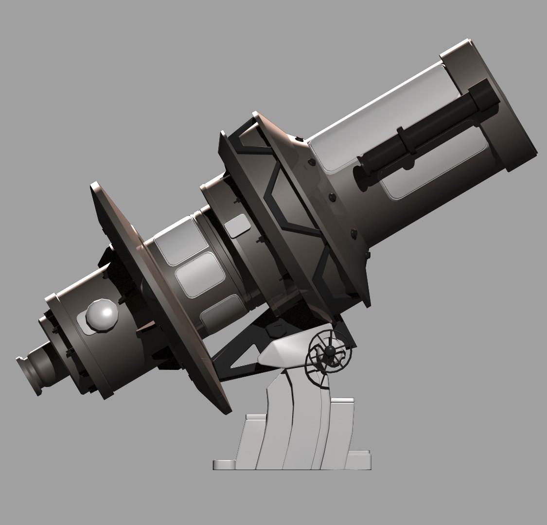 3D Model Telescope Astronomy Science - TurboSquid 1342216