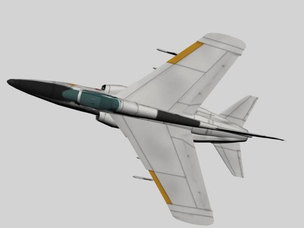 folland gnat 3d max