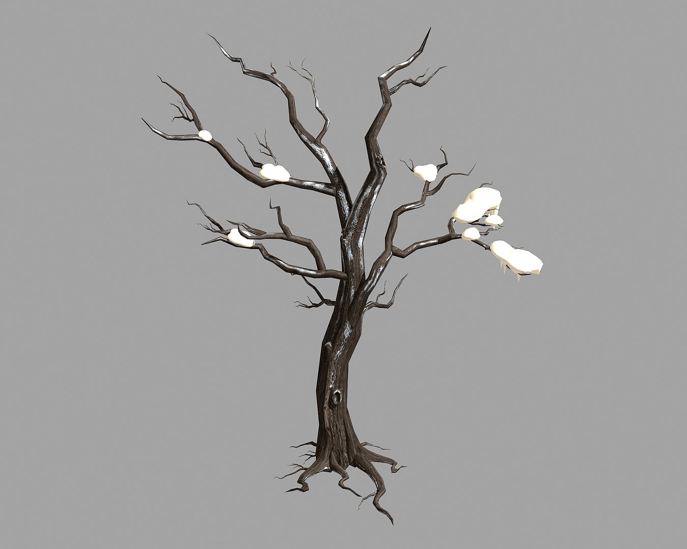 Snow Covered - Dry 3D Model - TurboSquid 1448819