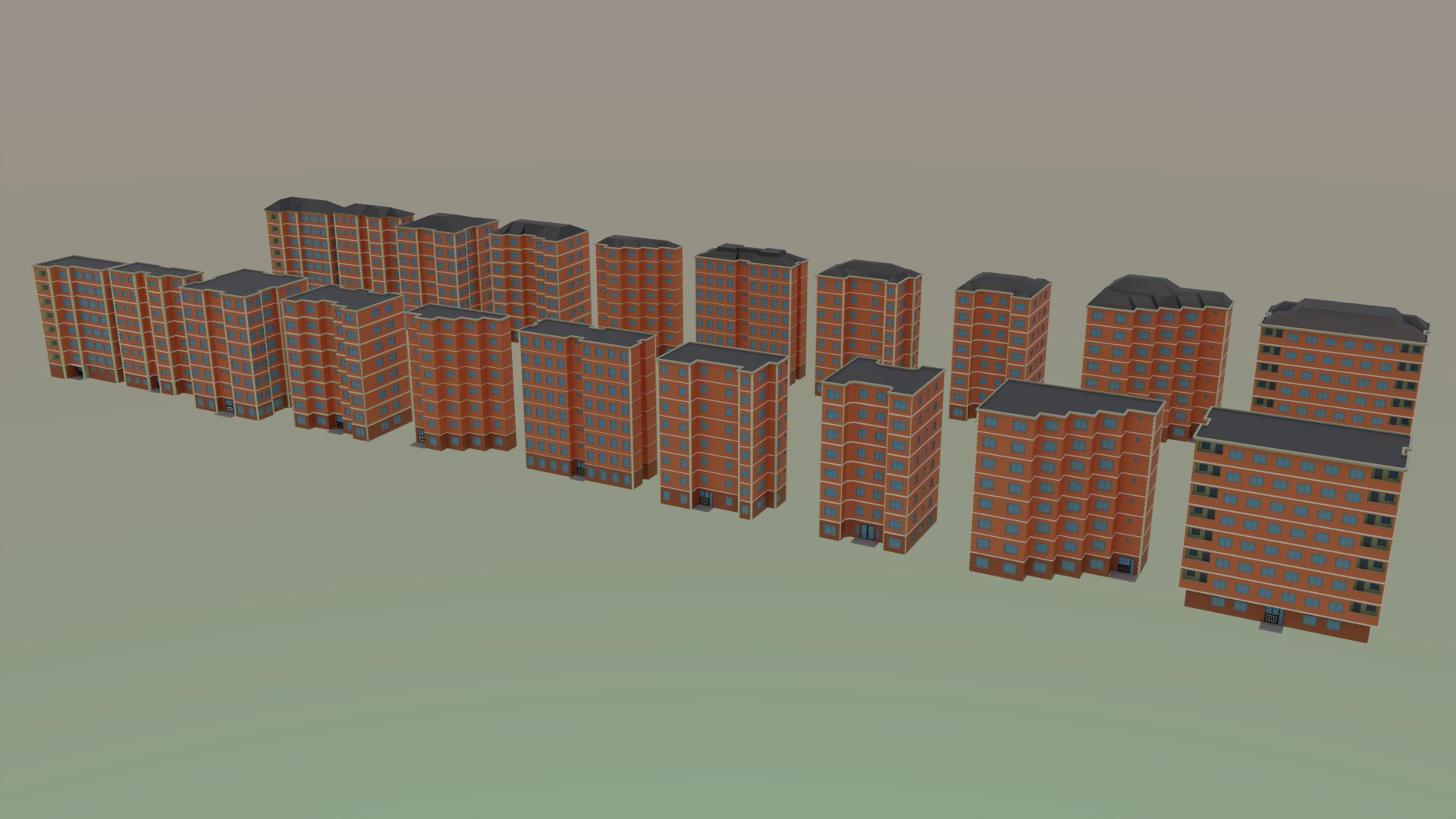 LOW POLY CITY BUILDS - V1 3D Model - TurboSquid 2215601