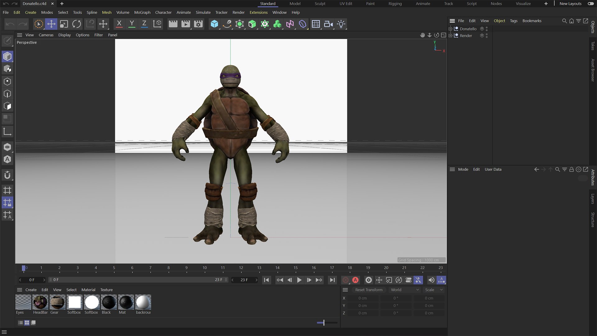 TMNT Donatello 3D Model - TurboSquid 1881293