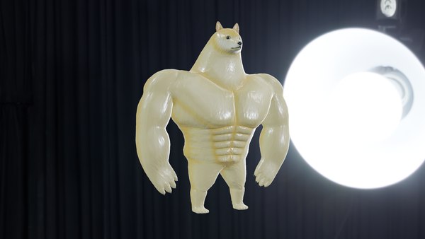 modelo 3d Swole Doge - TurboSquid 1616531
