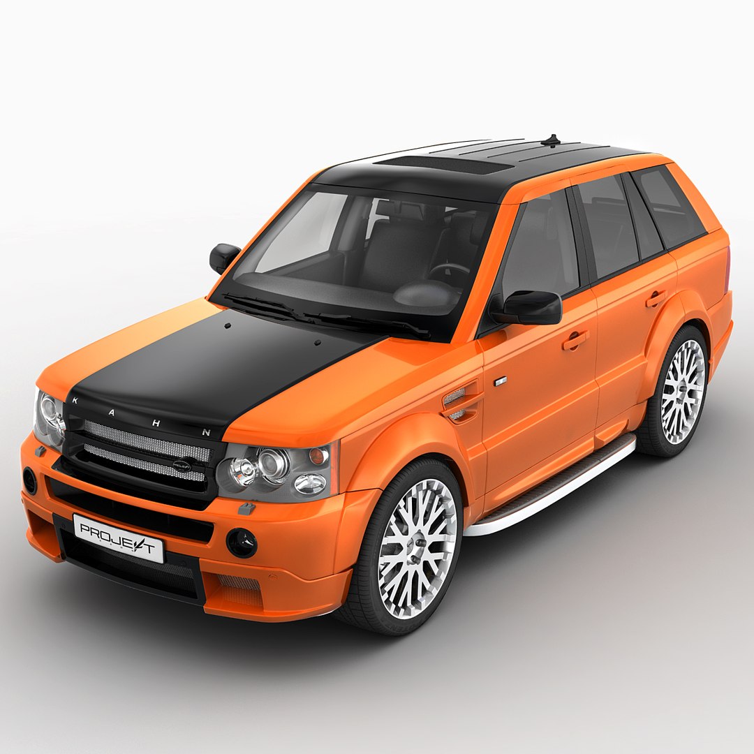Realistic Range Rover Sport 3d Model