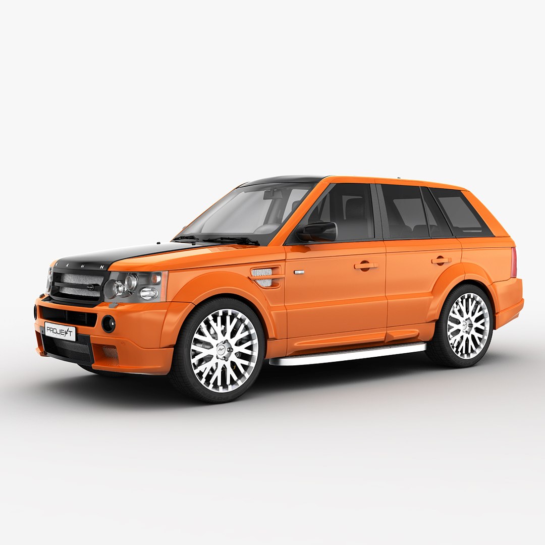 Realistic Range Rover Sport 3d Model