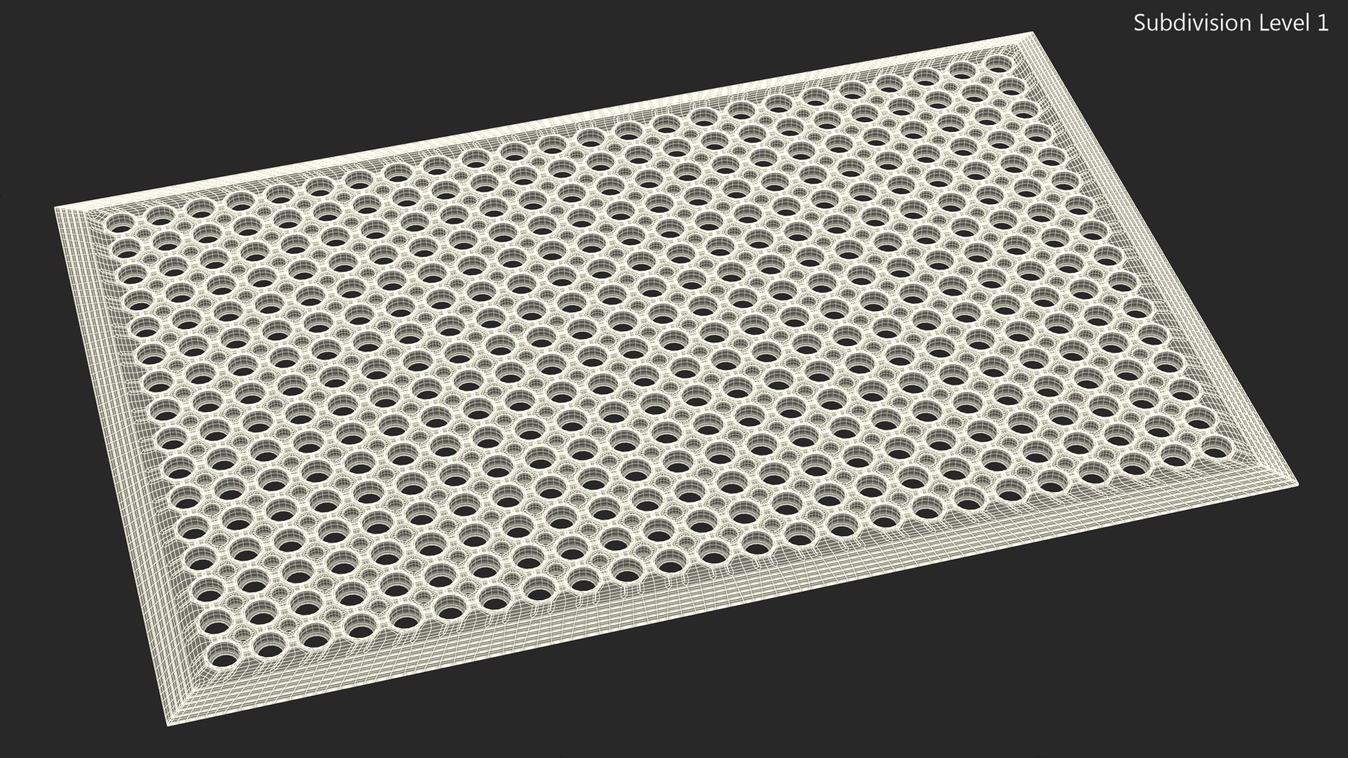 3D Rubber Door Mat Black model - TurboSquid 2071315