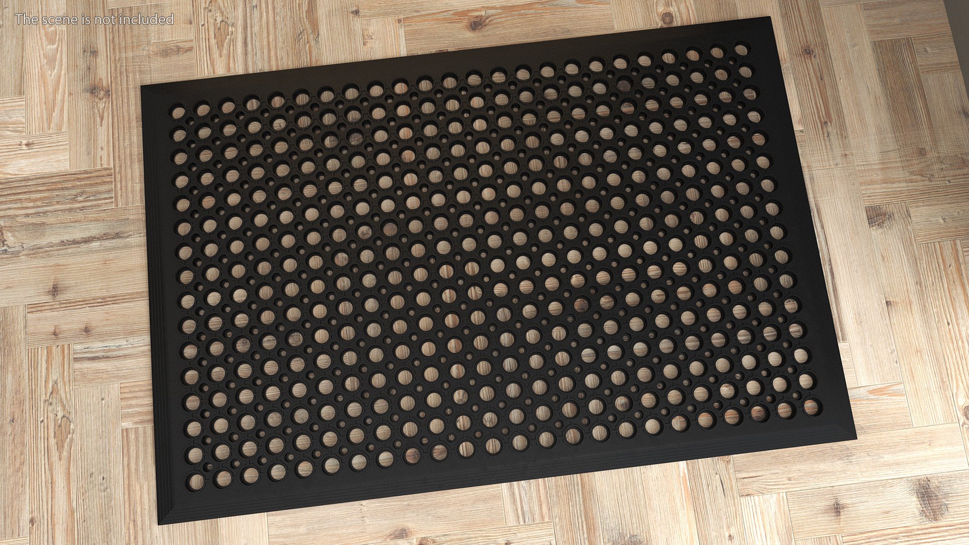 3D Rubber Door Mat Black Model - TurboSquid 2071315