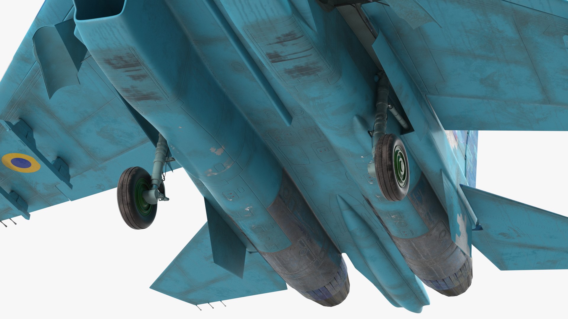 3D Ukrainian Air Force Sukhoi Su-27 Flanker Old - TurboSquid 1978352