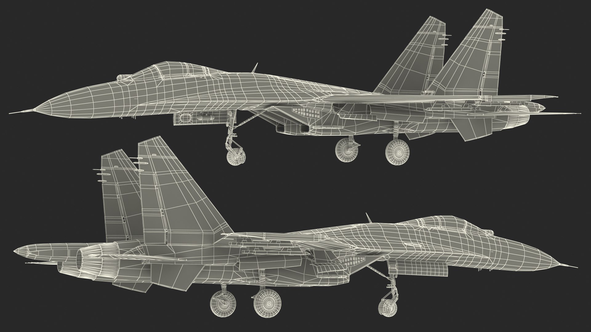 3D Ukrainian Air Force Sukhoi Su-27 Flanker Old - TurboSquid 1978352
