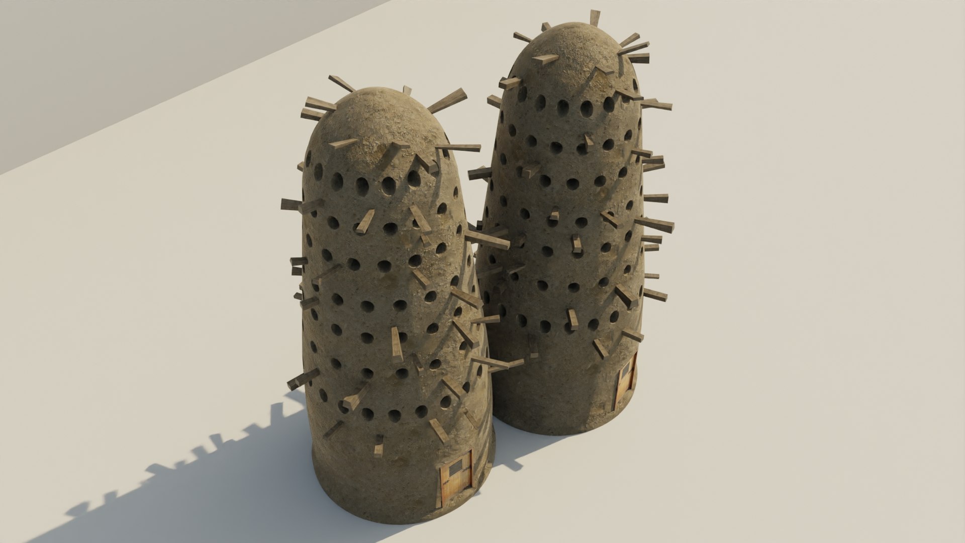 3D Pigeon Tower - TurboSquid 2051884