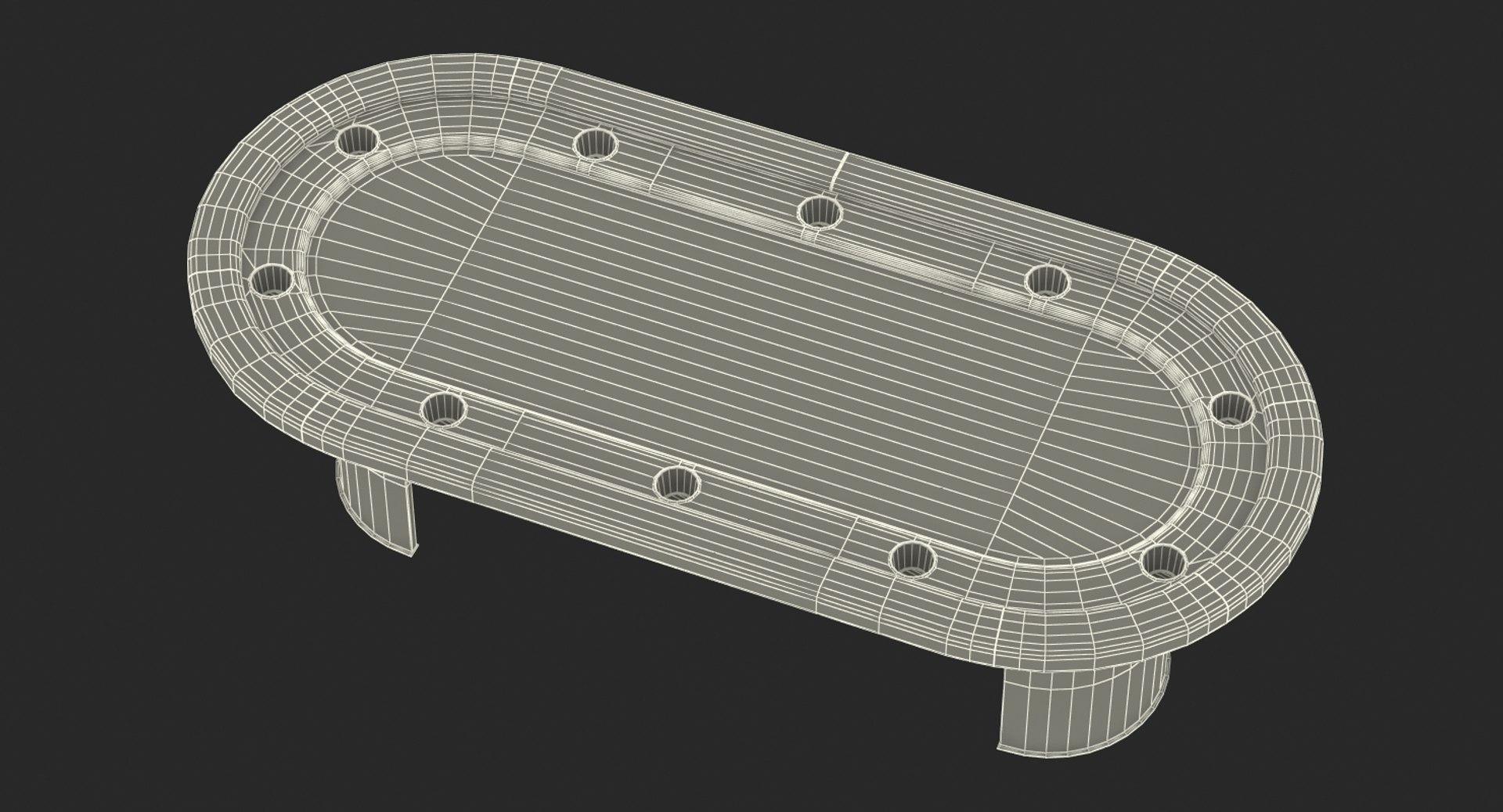 3D Poker Table Model - TurboSquid 1205232