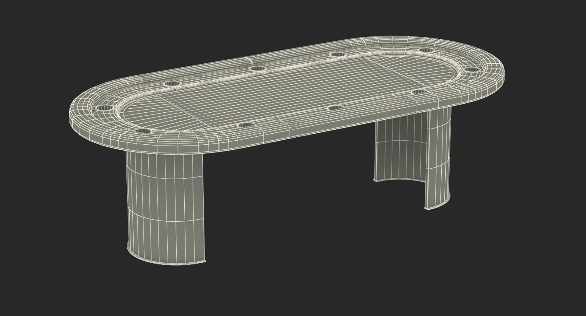 3D Poker Table Model - TurboSquid 1205232