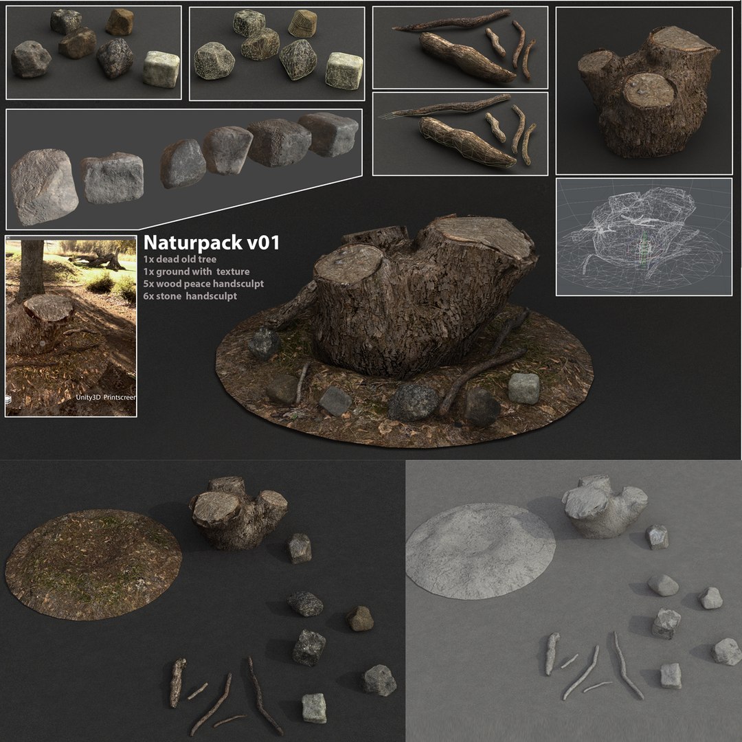 3D Nature Pack 01 - TurboSquid 2042920
