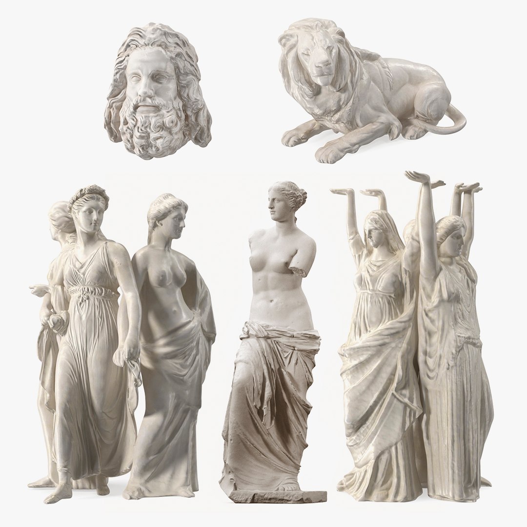 Ancient Statues Collection 2 3D Model - TurboSquid 2369106