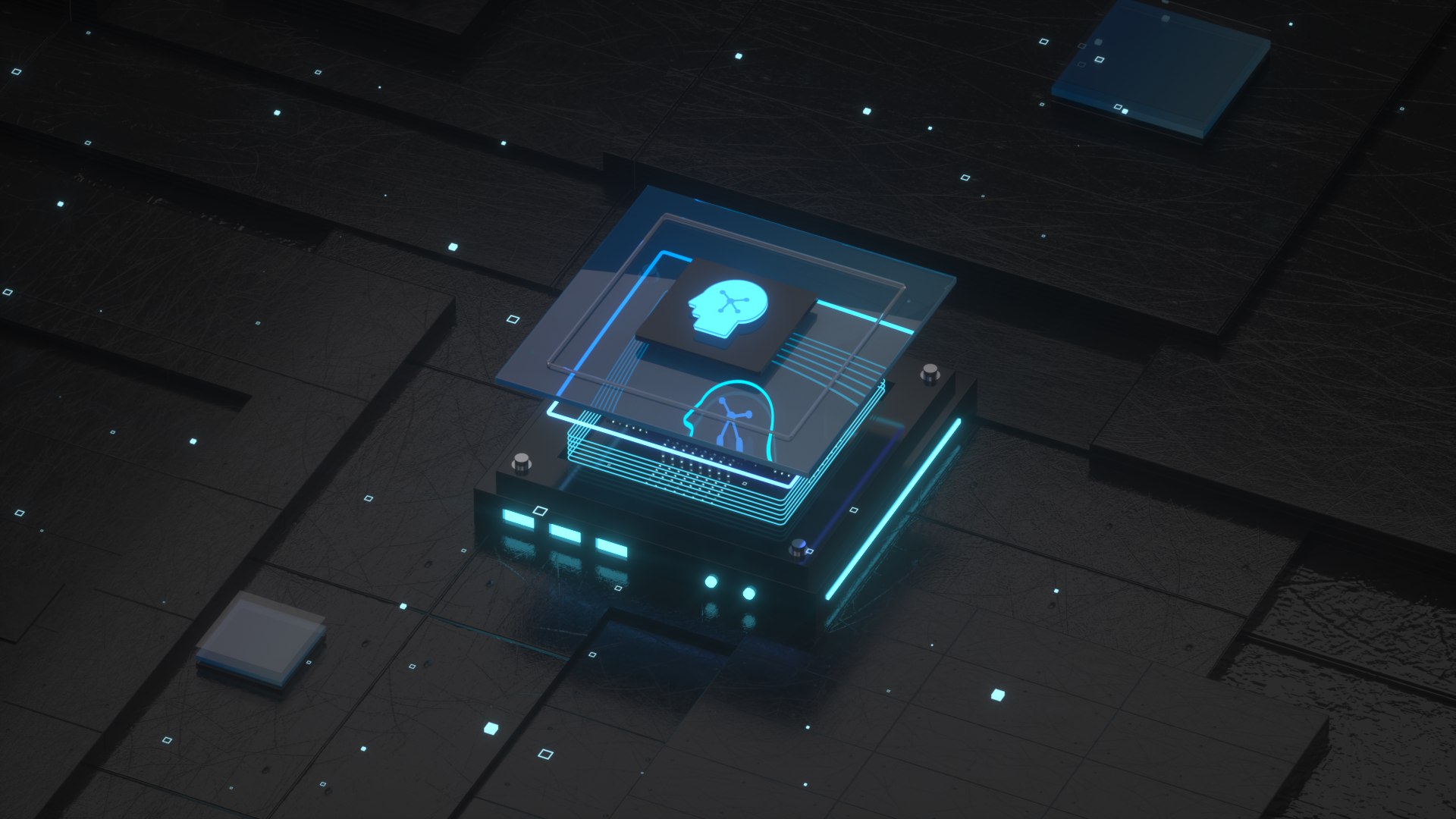 3D C4D Octane CPU Chip Core Capacitance Scifi Circuit Board 14 - TurboSquid 2141474