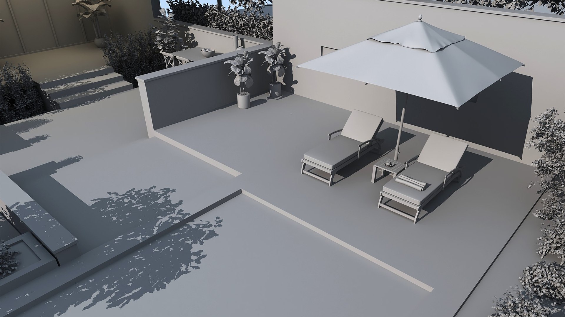 3D Model Courtyard - TurboSquid 2244684