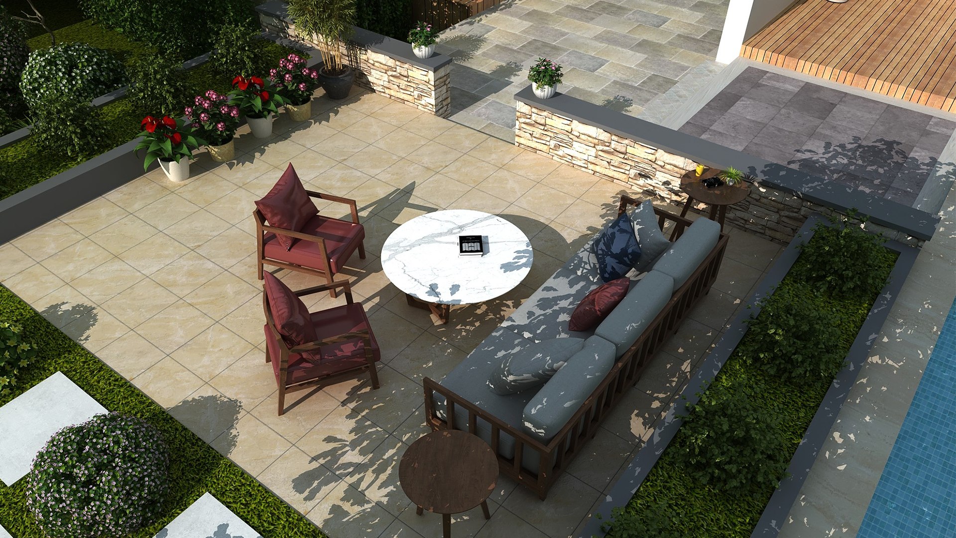 3D Model Courtyard - TurboSquid 2244684