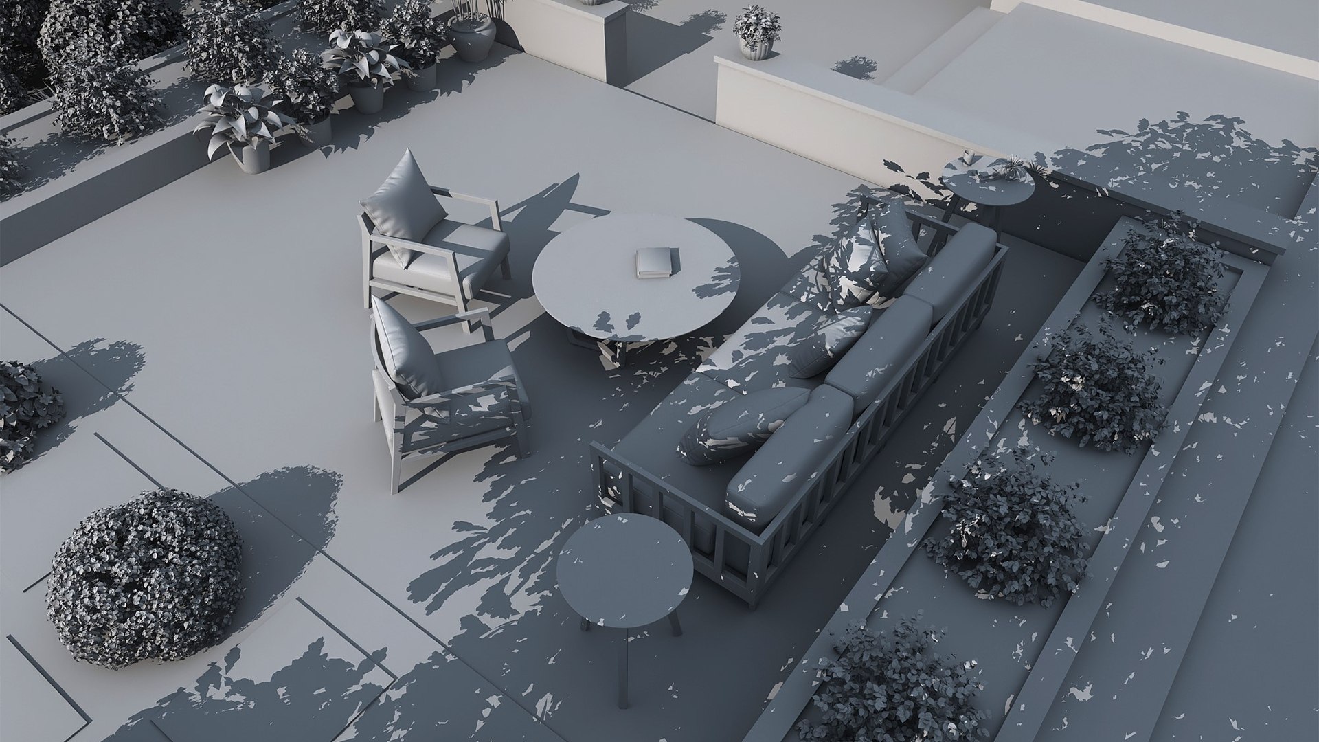 3D Model Courtyard - TurboSquid 2244684