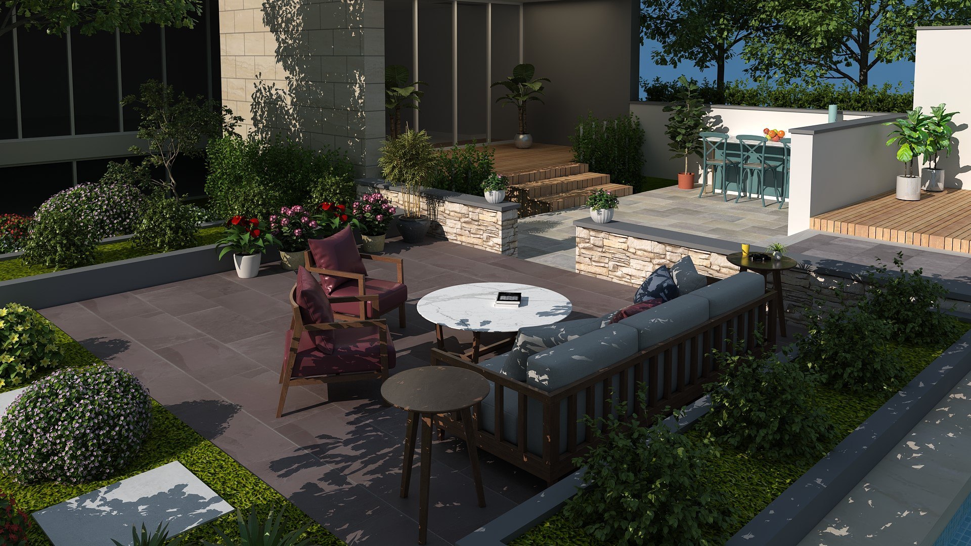 3D Model Courtyard - TurboSquid 2244684