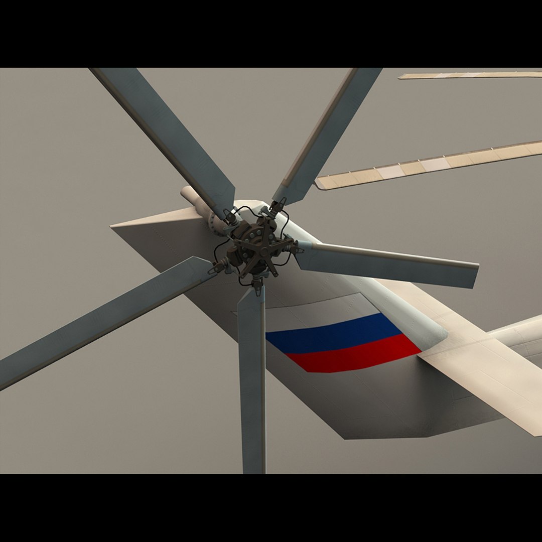 Mil Mi-26 Helicopter 3d Model