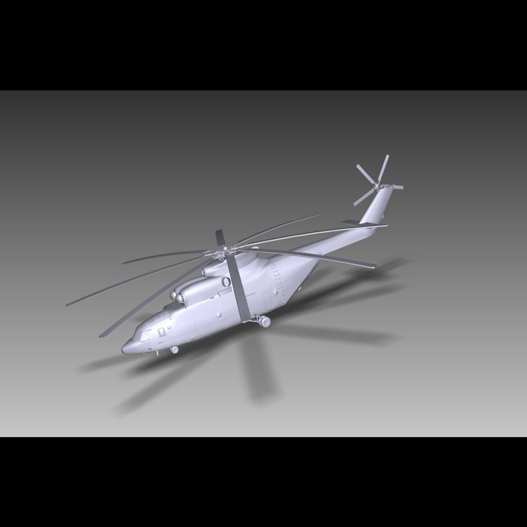 Mil Mi-26 Helicopter 3d Model