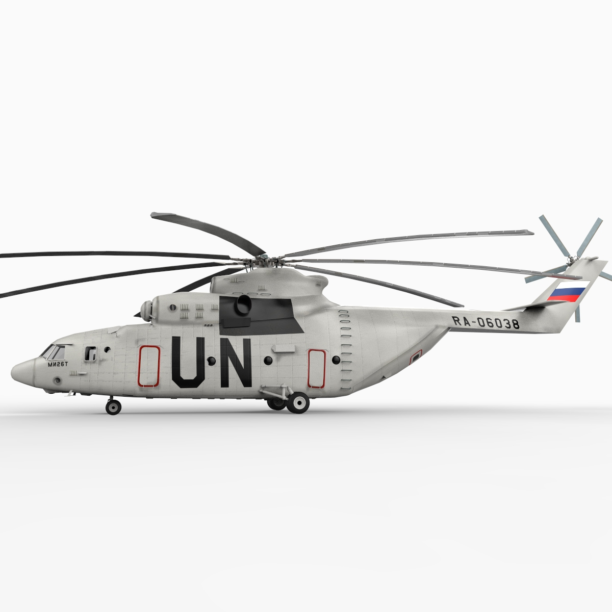 mil mi-26 helicopter 3d model