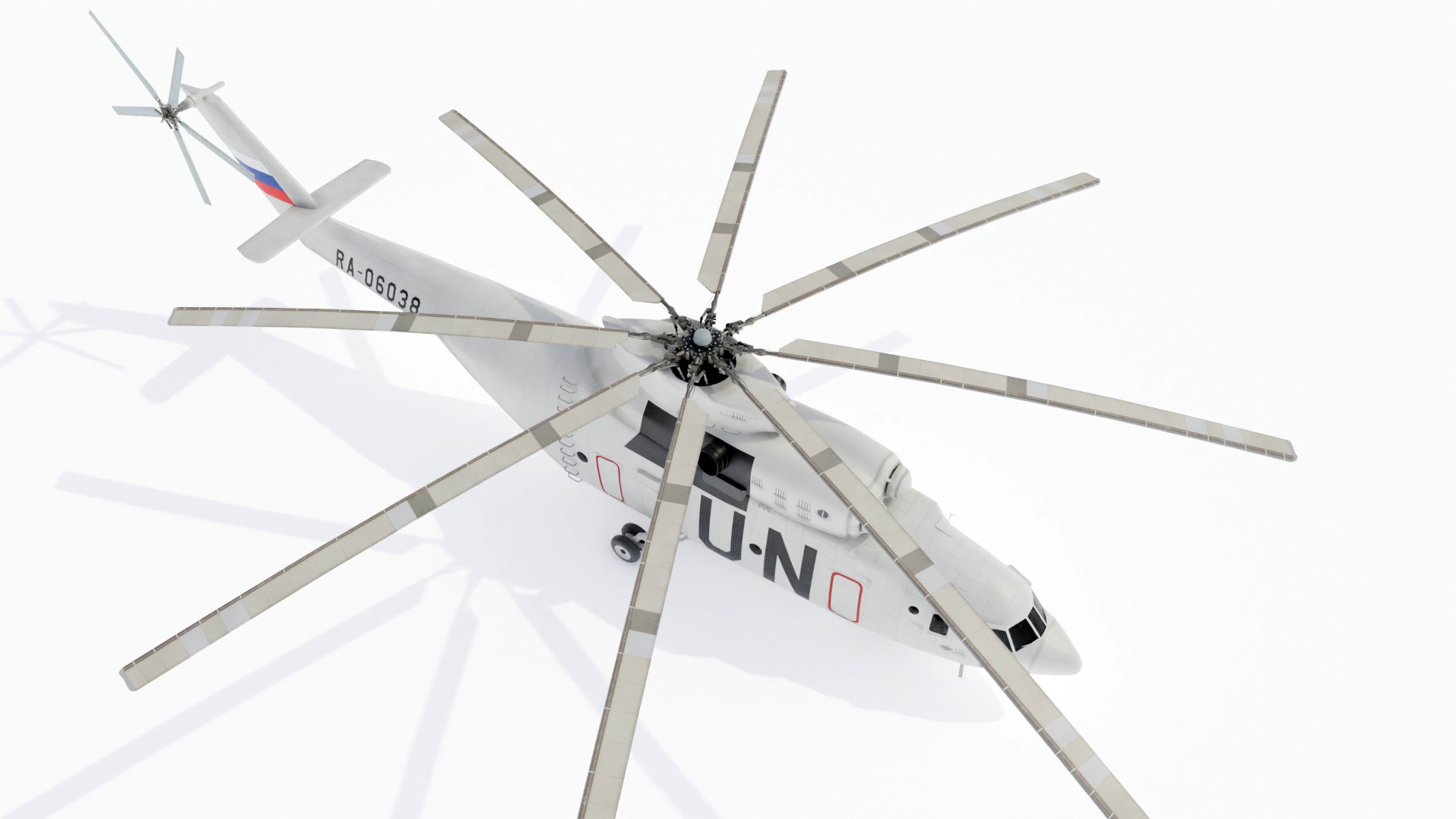 Mil Mi-26 Helicopter 3d Model