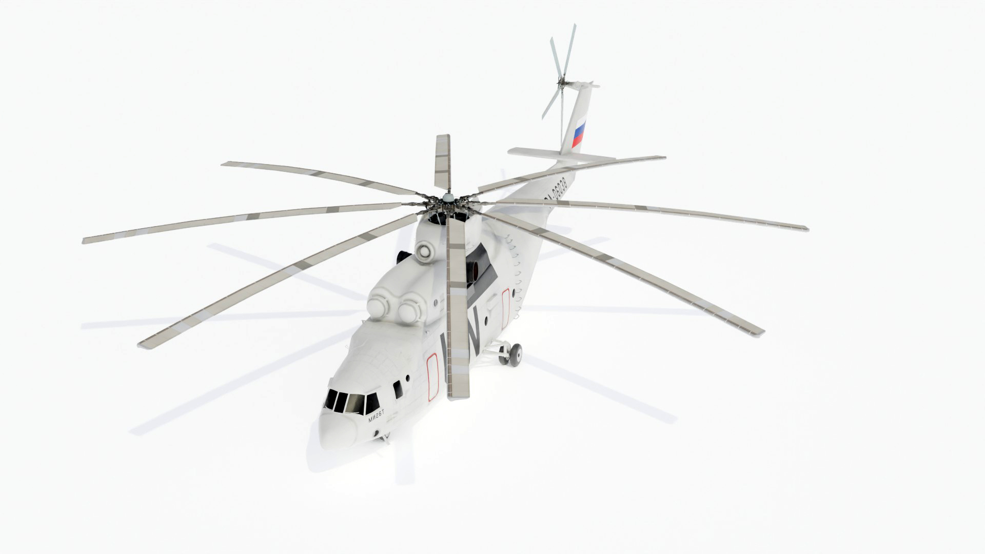 Mil Mi-26 Helicopter 3d Model