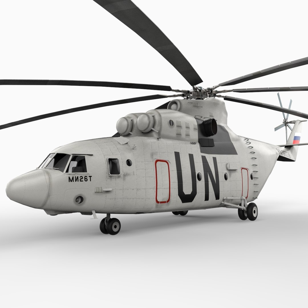 Mil Mi-26 Helicopter 3d Model