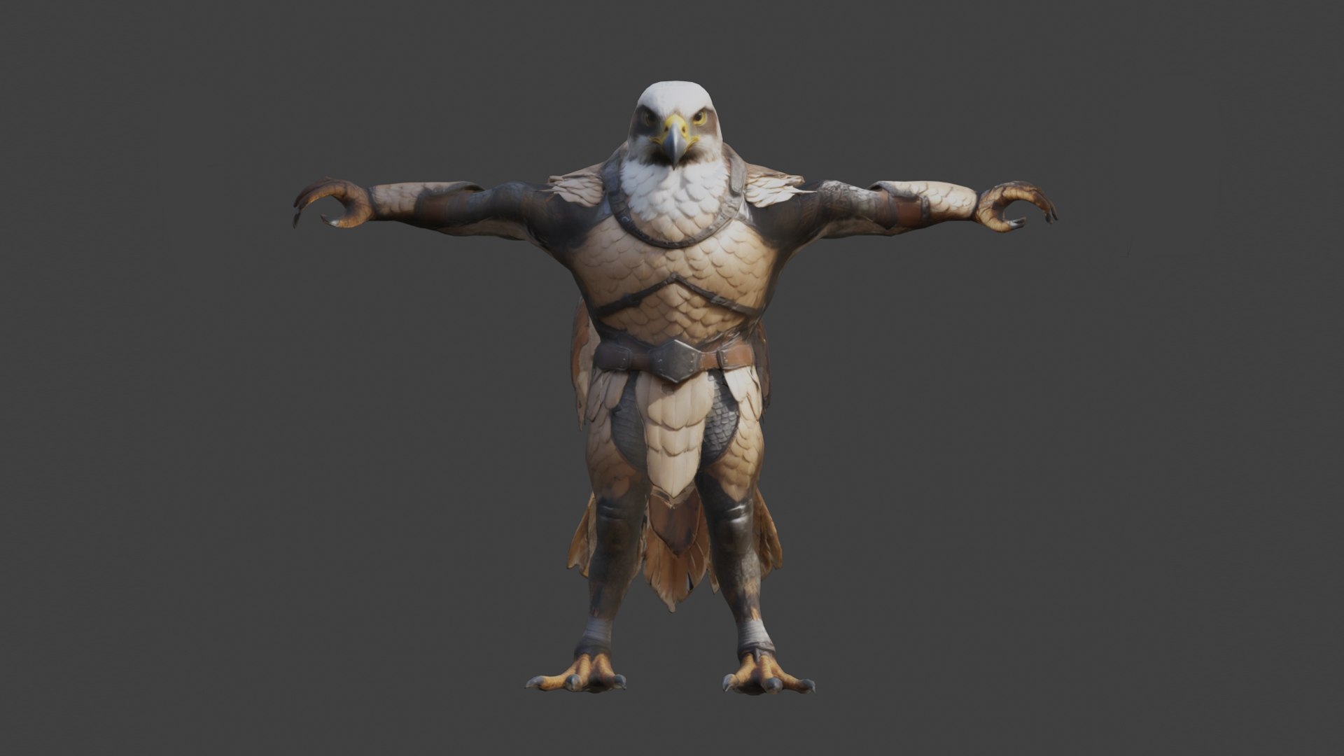 Hawk Man Model - TurboSquid 2330117