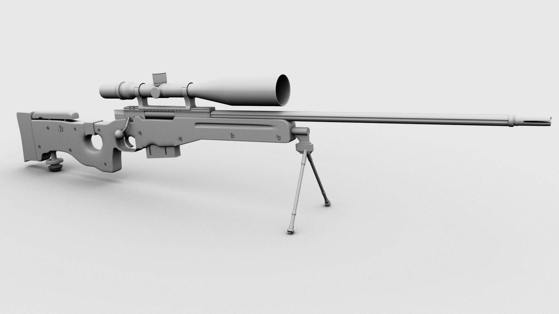 Awp L96 G22 3D Model - TurboSquid 1323325
