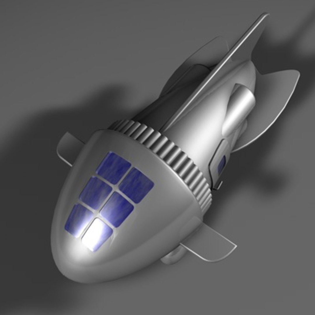 Flash Gordon Rocket Ship 3d Model