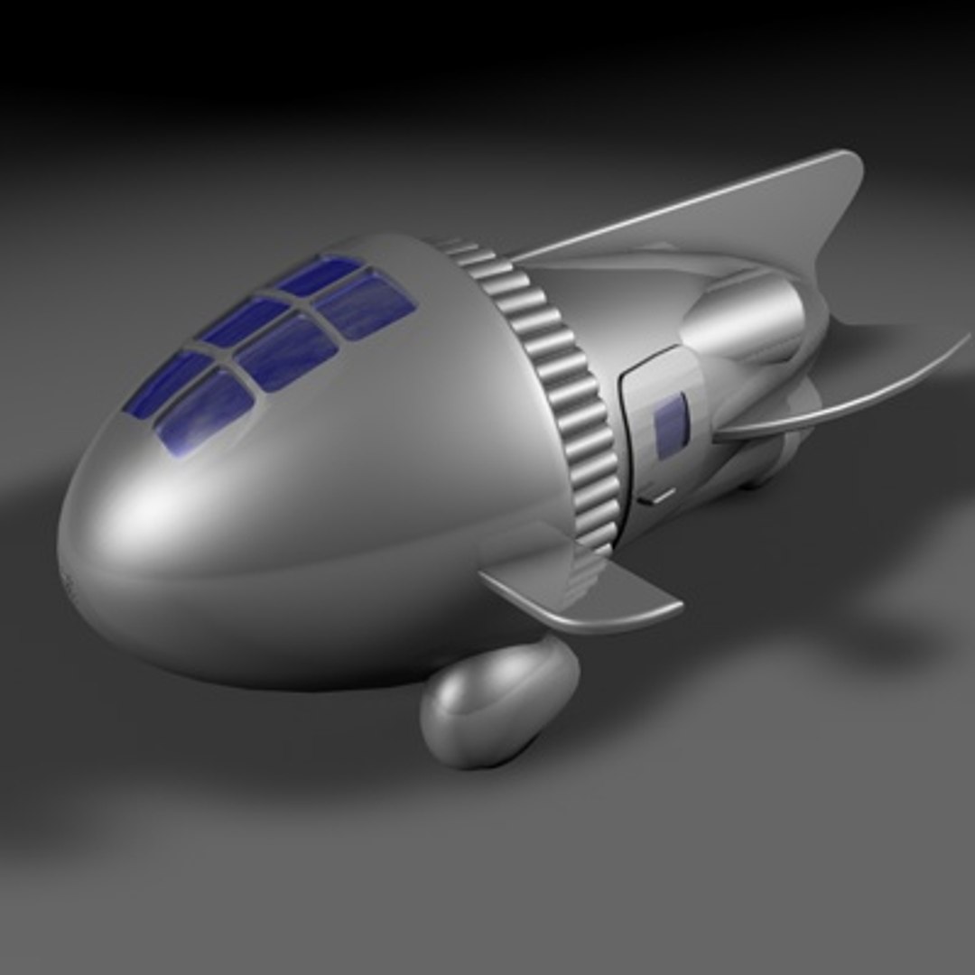 Flash Gordon Rocket Ship 3d Model